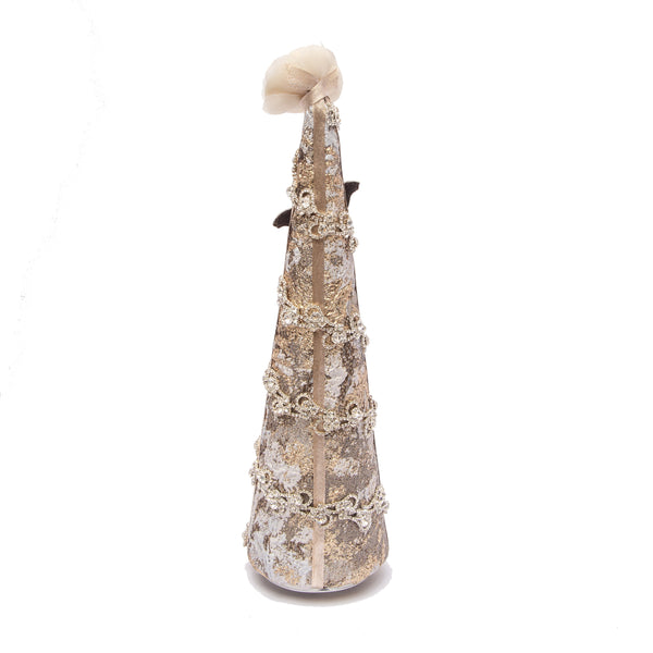 OOAK 18." Champagne Metallic Tree - hotskwash